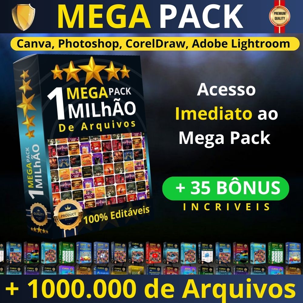 Mega Pack 1 Milhão de Arquivos. - Luiz Miguel dos Santos | Hotmart