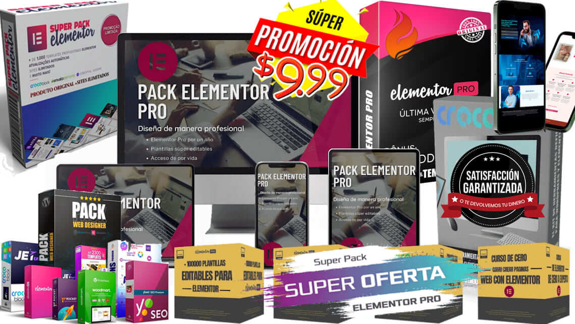 🚀 PACK PLANTILLAS EDITABLES CON ELEMENTOR PRO 🚀 - Maríam Charytin...