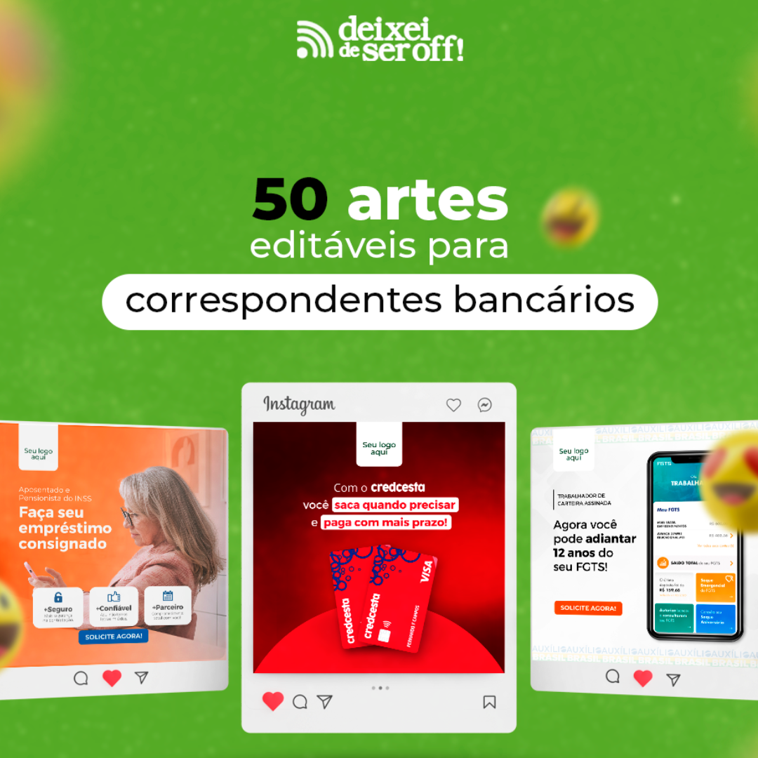 Pacote de 50 Artes Editáveis no Canva para Corbans - Felipe Lemos D...