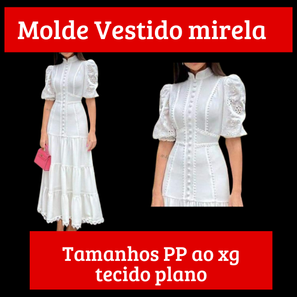 molde vestido mirela