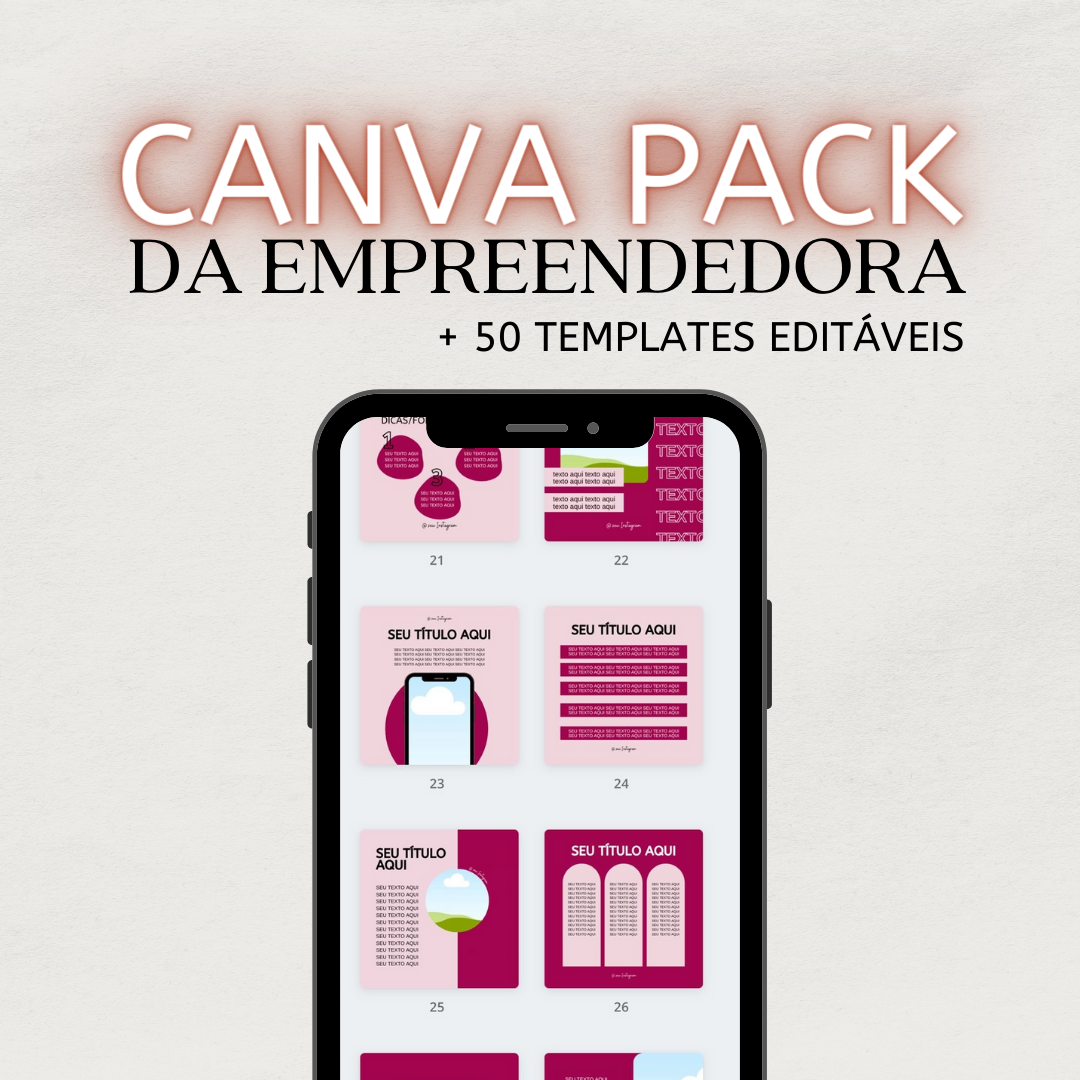 Canva Pack da empreendedora - Milena Felix | Hotmart