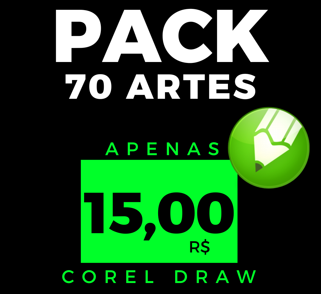 Pack de Artes Corel Rahil 70 - rahil artes | Hotmart