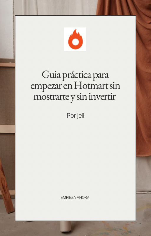 Guía práctica para empezar en Hotmart sin mostrarte y sin invertir ...