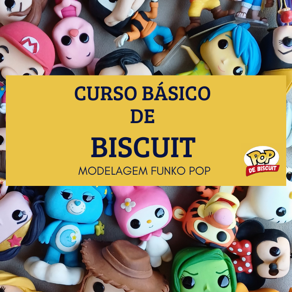 Curso Básico de Biscuit - Modelagem FUNKO POP - Andreia Peticoff-
