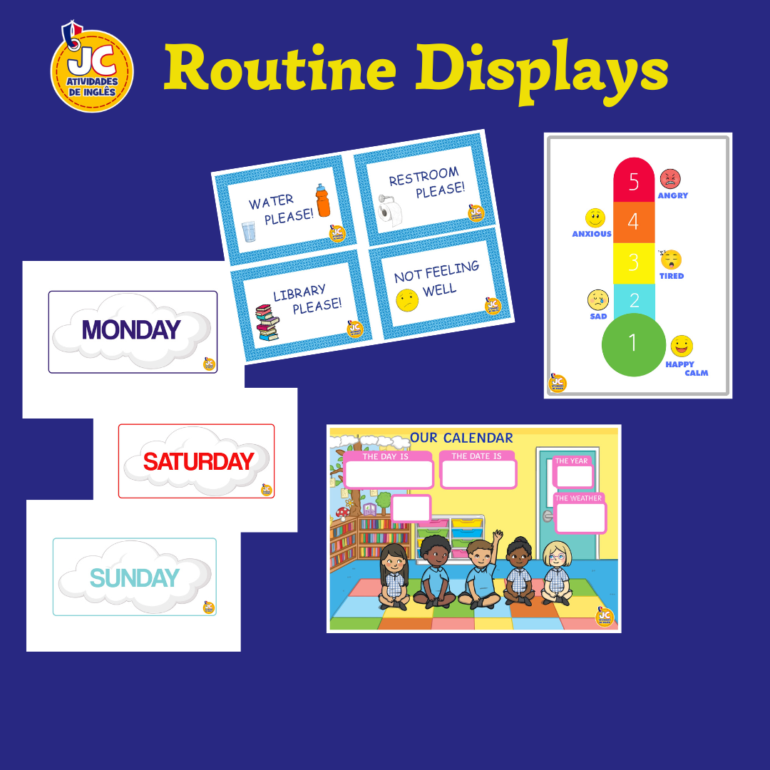 Routine Displays - JC Atividades para Crianças | Hotmart
