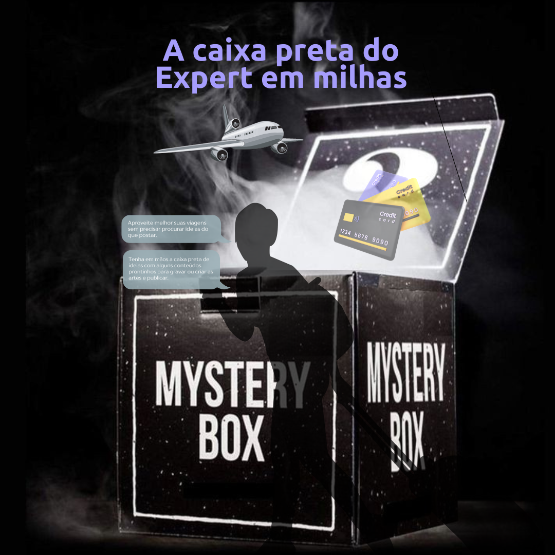 Caixa preta do expert em milhas
