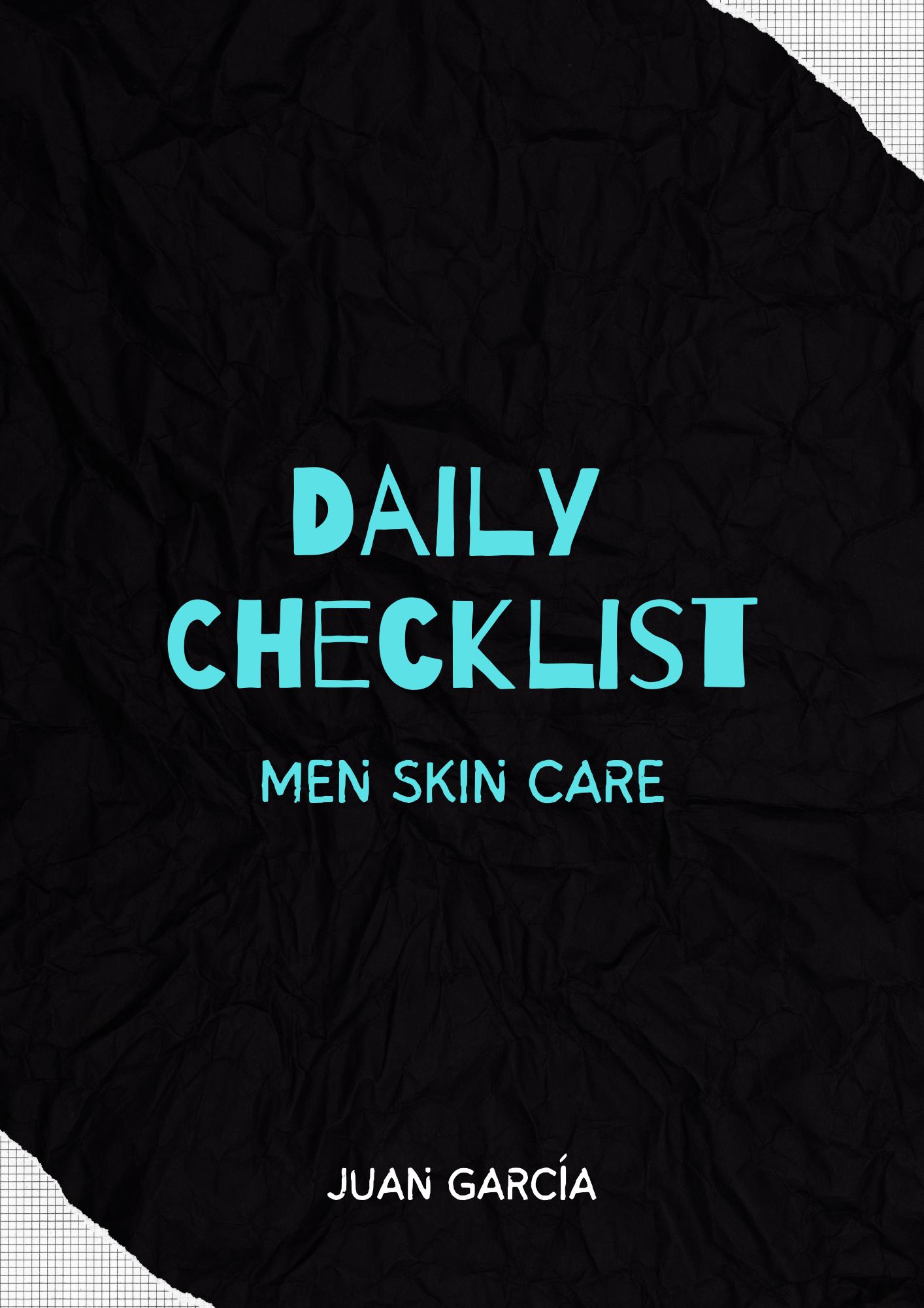 Daily Checklist - Men Skin Care - Juan García | Hotmart