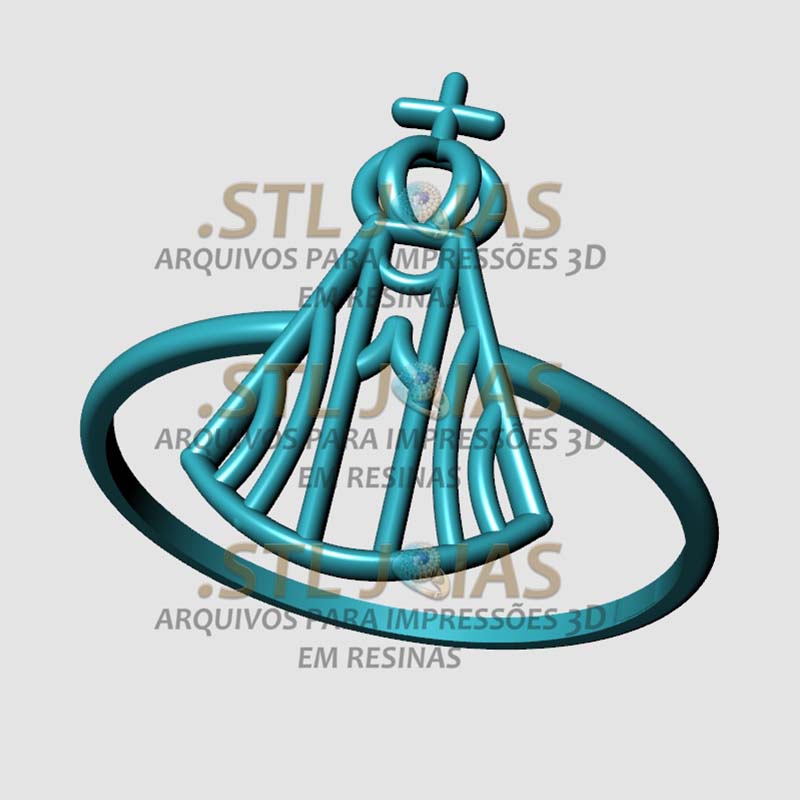 ANEL SANTA VAZADO Arquivo para impressão 3D. Formato STL
