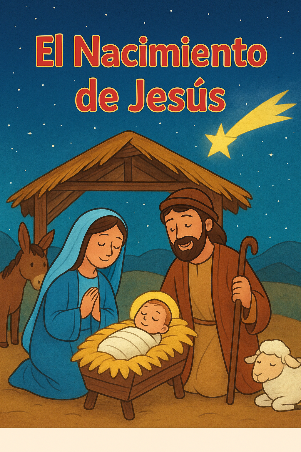 El Nacimiento De Jesús/Libro de Colorear Para Niños