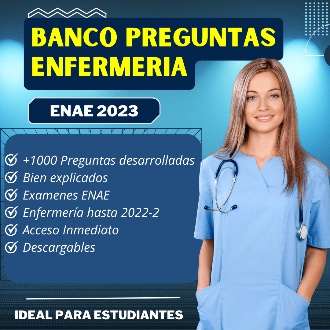 BANCO DE PREGUNTAS EXAMENES DE ENFERMERIA - Emporio Virtual | Hotmart