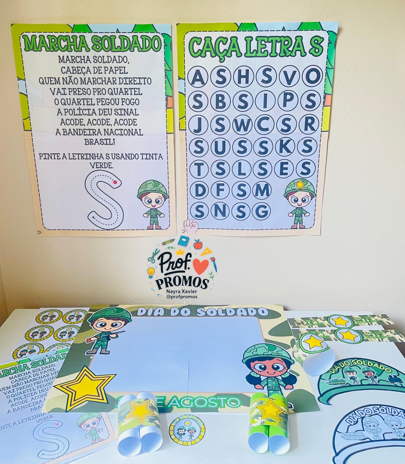 Kit Dia do Soldado 🇧🇷🎖️ - Prof Promos - Nayra Xavier | Hotmart