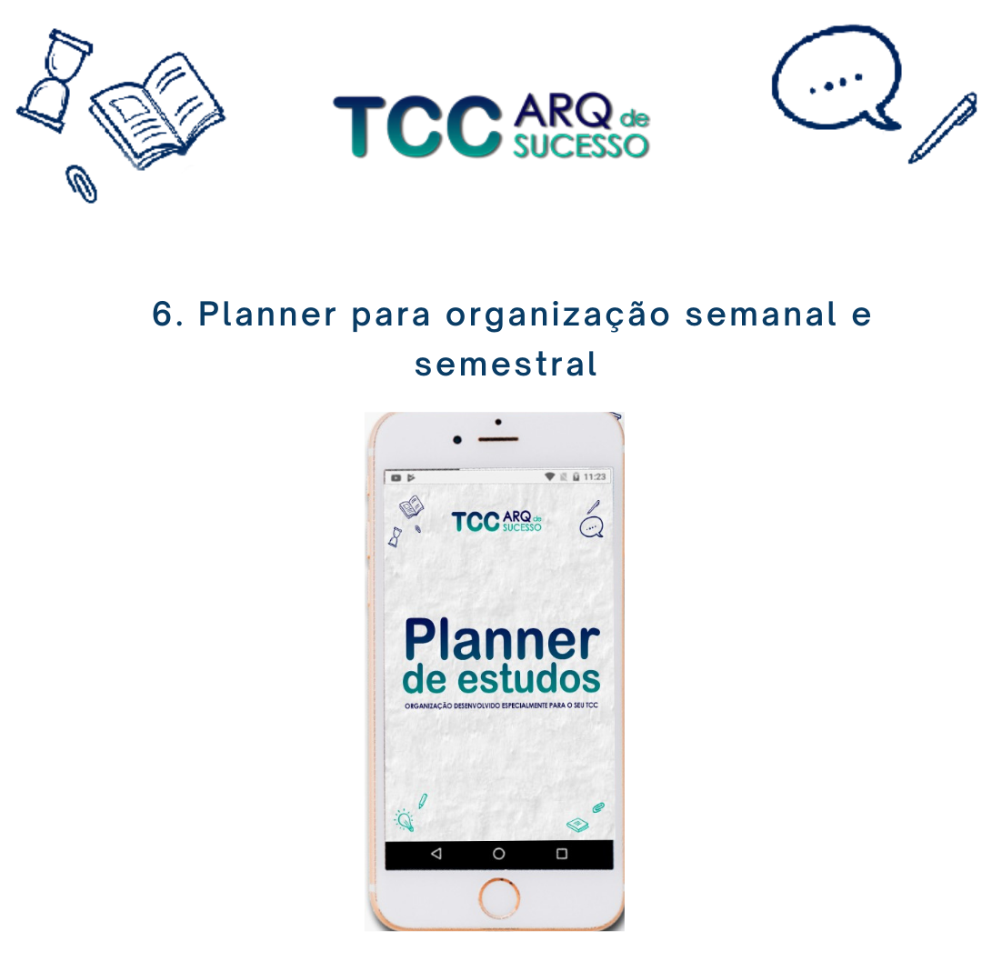 Planner temático de Arquitetura e Urbanismo - Bárbara Monteiro | Ho...