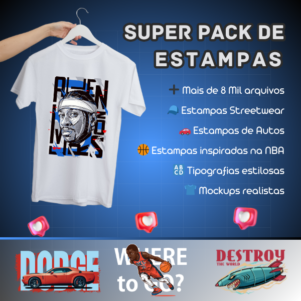 Super Pack de Estampas - Lucas Borges | Hotmart