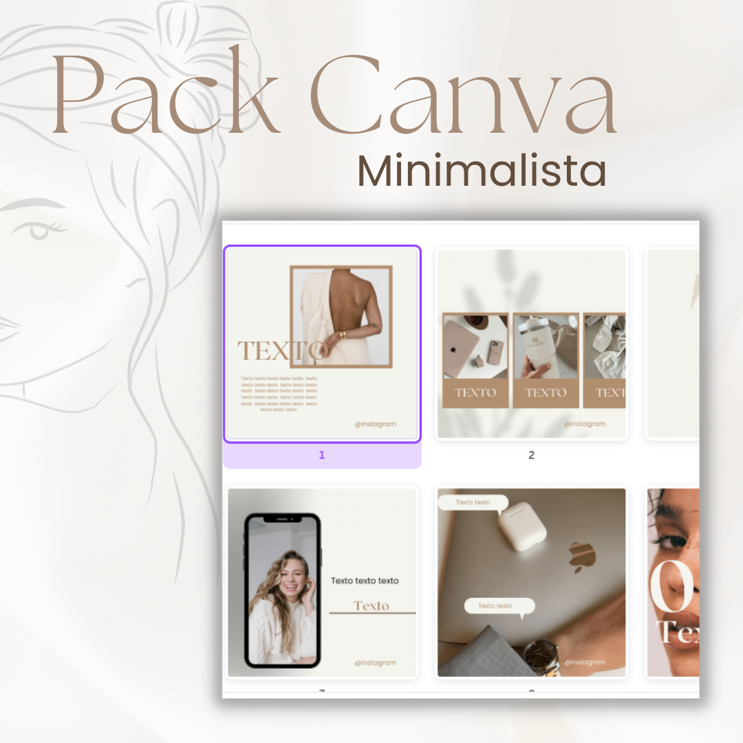 Pack canva minimalista