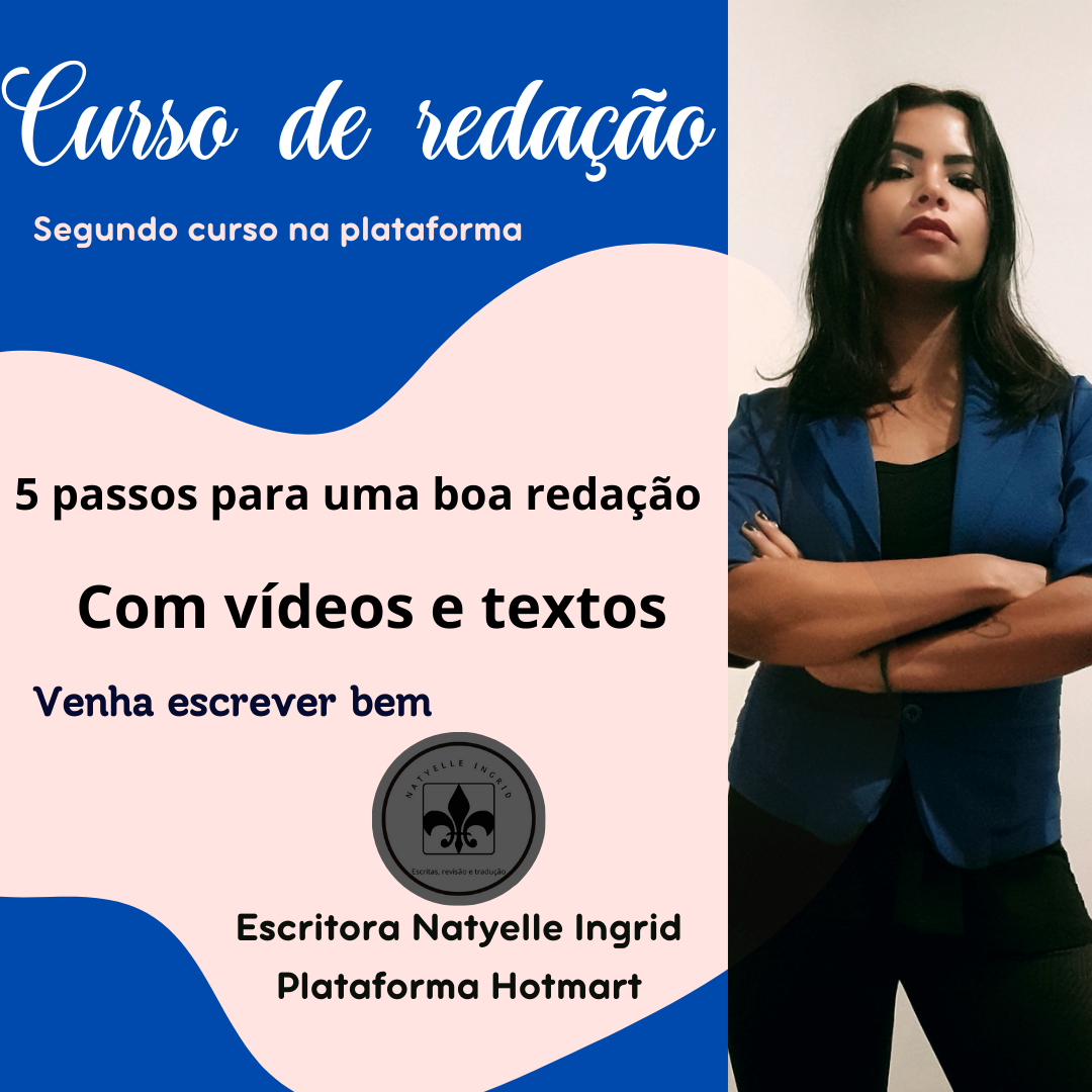 5 passos para uma boa redação - Natyelle Ingrid Home | Hotmart