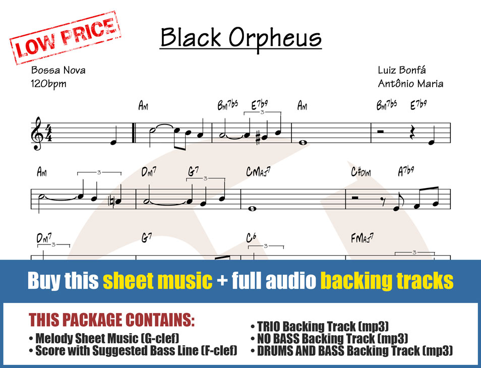 Black Orpheus (Sheet Music + Backing Tracks)