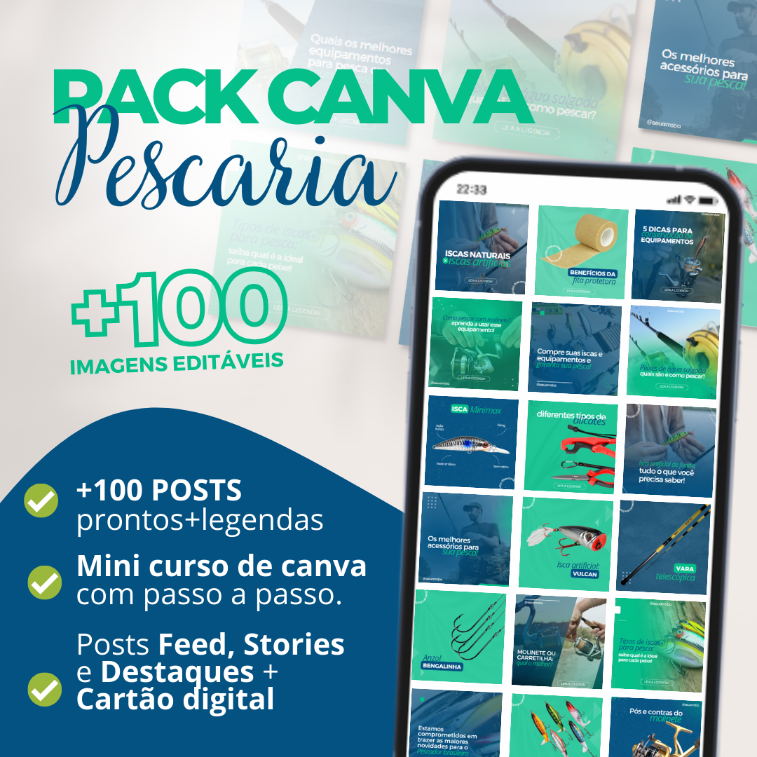 Pack Canva PESCARIA - Gabrieli Regina Néris Vanzel | Hotmart