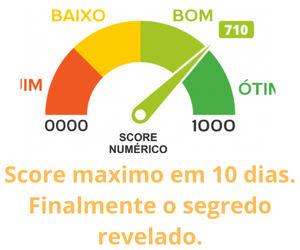 Score máximo em 10 dias. Finalmente o segredo revelado!!