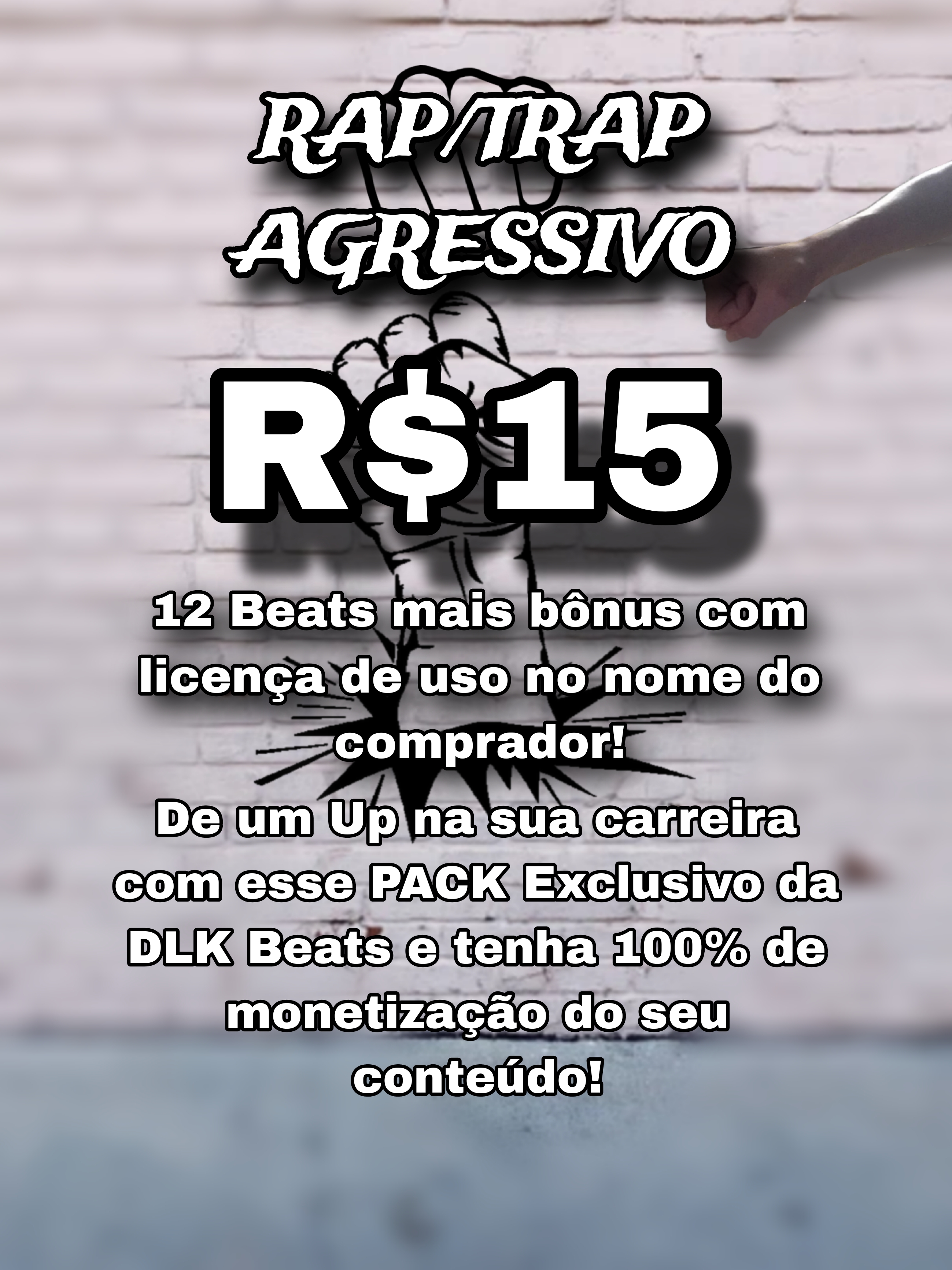 Pack Rap/Trap Agressivo C/ 12 Beats e Guia de Distribuição para Pro...