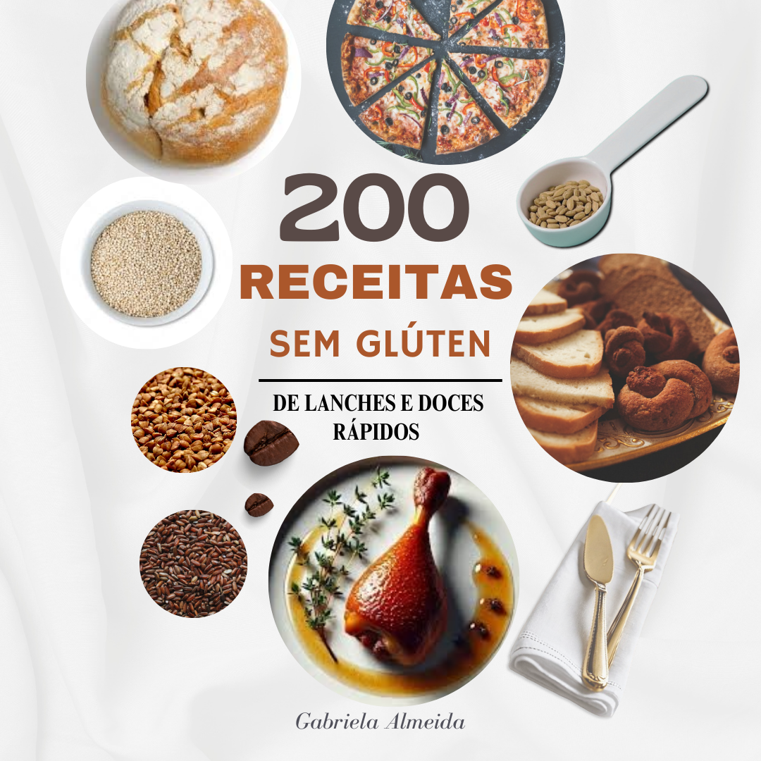 200 Receitas Sem Glúten de Snacks e Doces Rápidos. - Emagrecer Na C...
