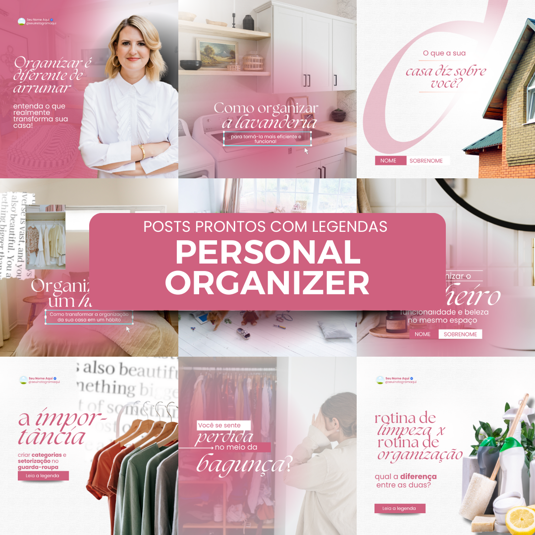 PACK POSTS PERSONAL ORGANIZER 2.0 - Larissa | Hotmart
