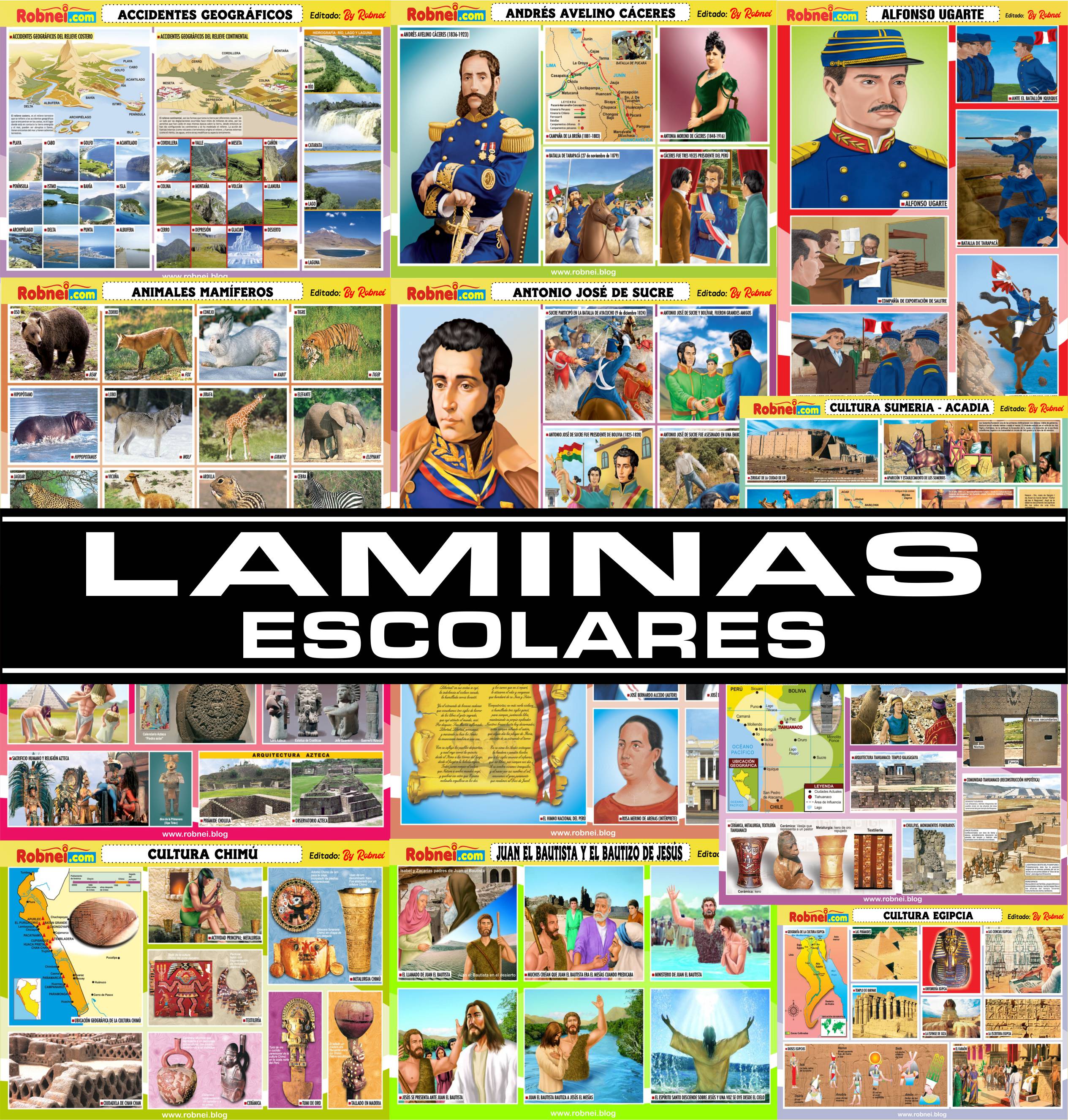 Paquete de Laminas Escolares