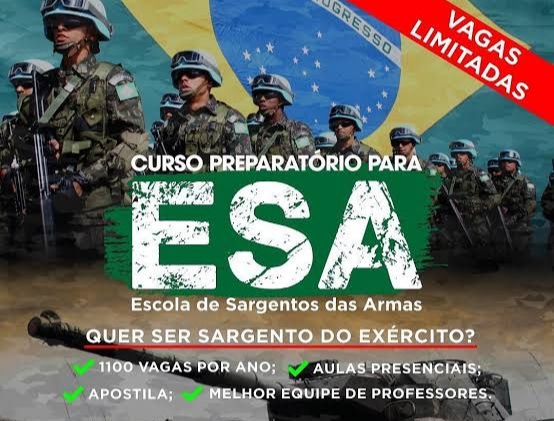 Preparatório ESA (Escola de sargento das Armas) 2023/2024 - Daniel ...