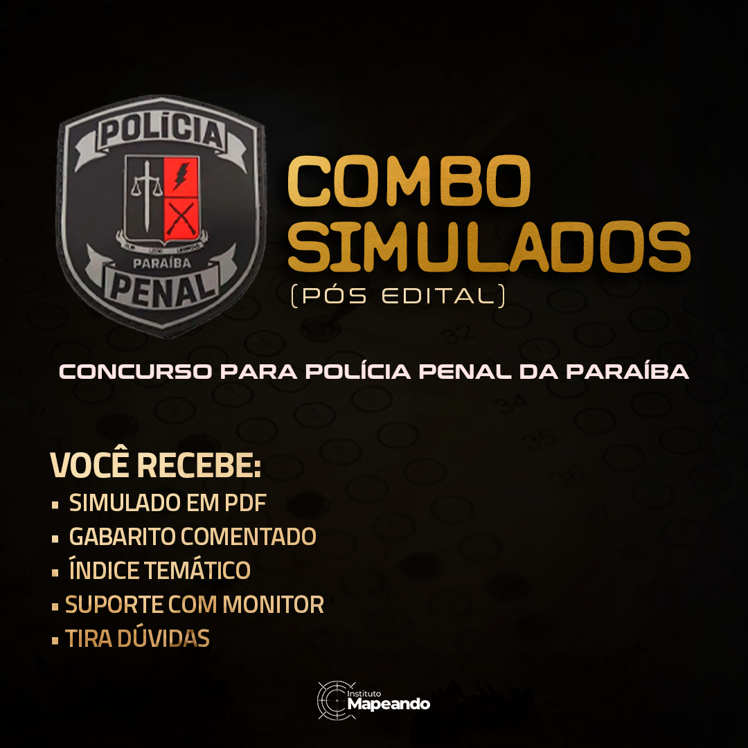 COMBO DE SIMULADOS - PPPB (PÓS EDITAL) - Instituto Mapeando | Hotmart