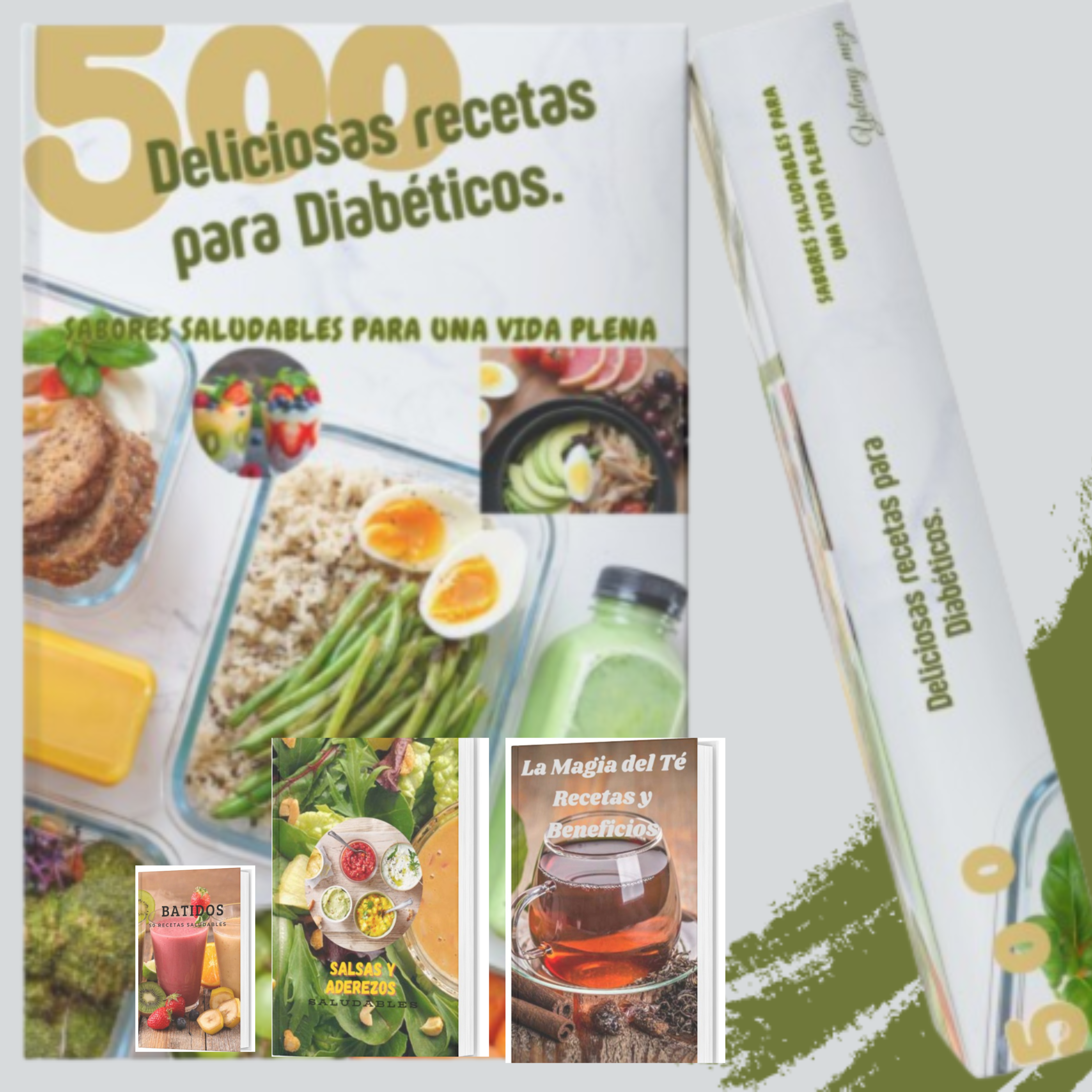 500 DELICIOSAS RECETAS PARA DIABETICOS + BONOS