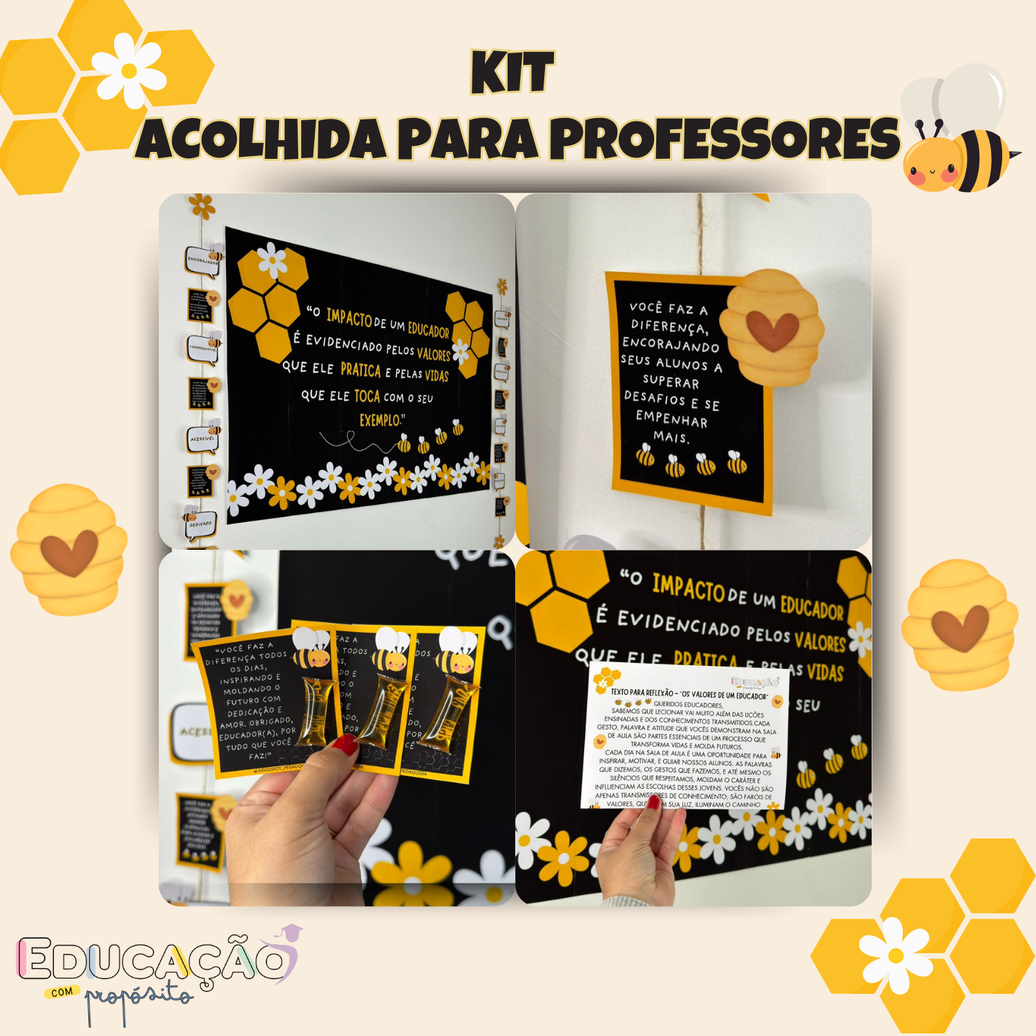 Kit - Acolhida para Professores (O Impacto de um Educador) - Laís G...