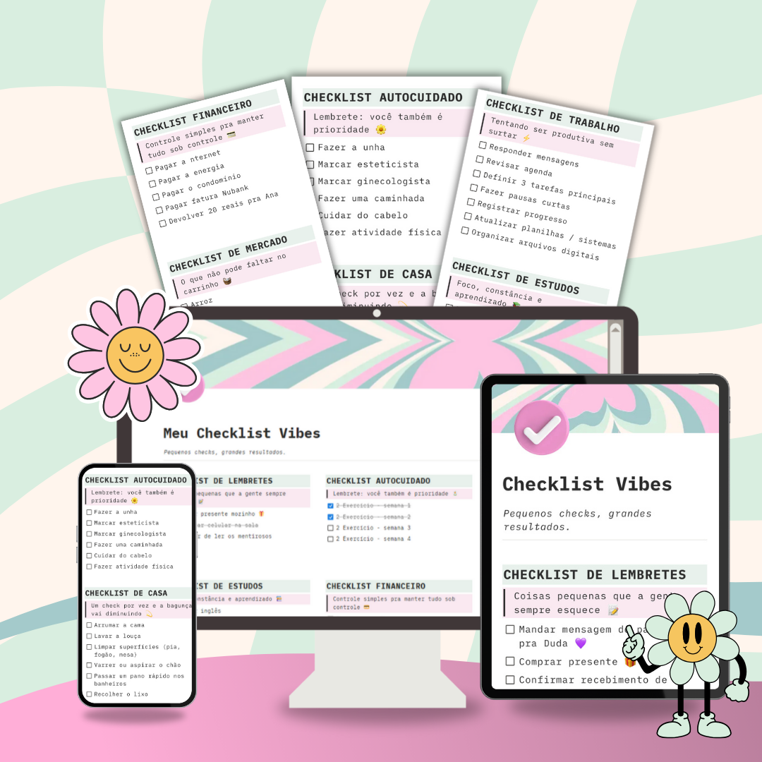 Checklist Vibes - Ellen Valéria | Hotmart