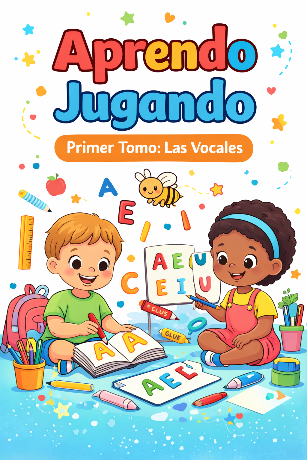Aprendo Jugando – Las Vocales 🖍️ Cuaderno Montessori para colorear...