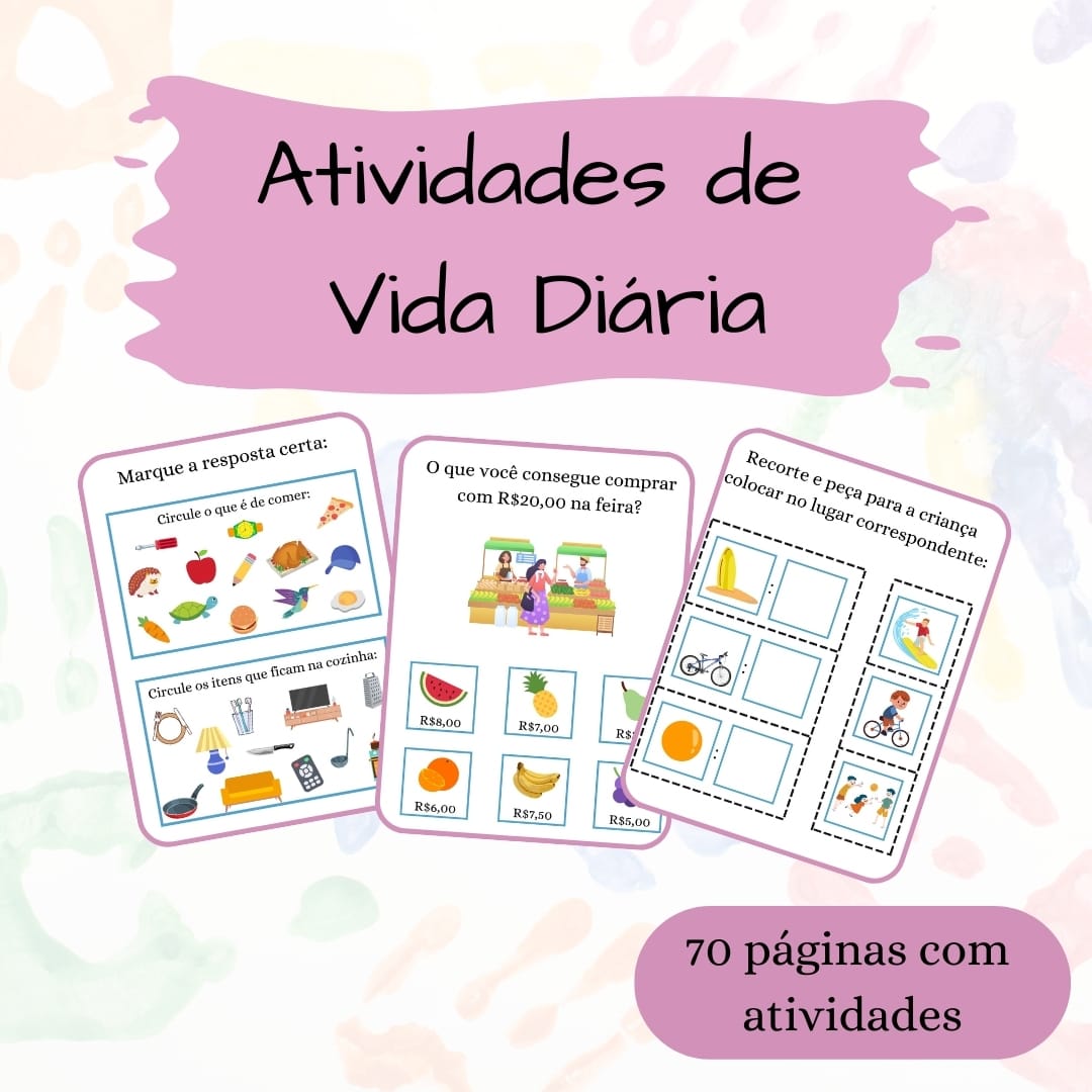 E-Book Atividades de Vida Diária - Isabel Diez Calatayud | Hotmart