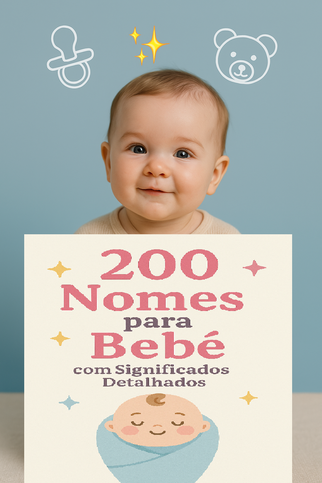 📘 200 Nomes para Bebê com Significados Detalhados - Pixel Art De...