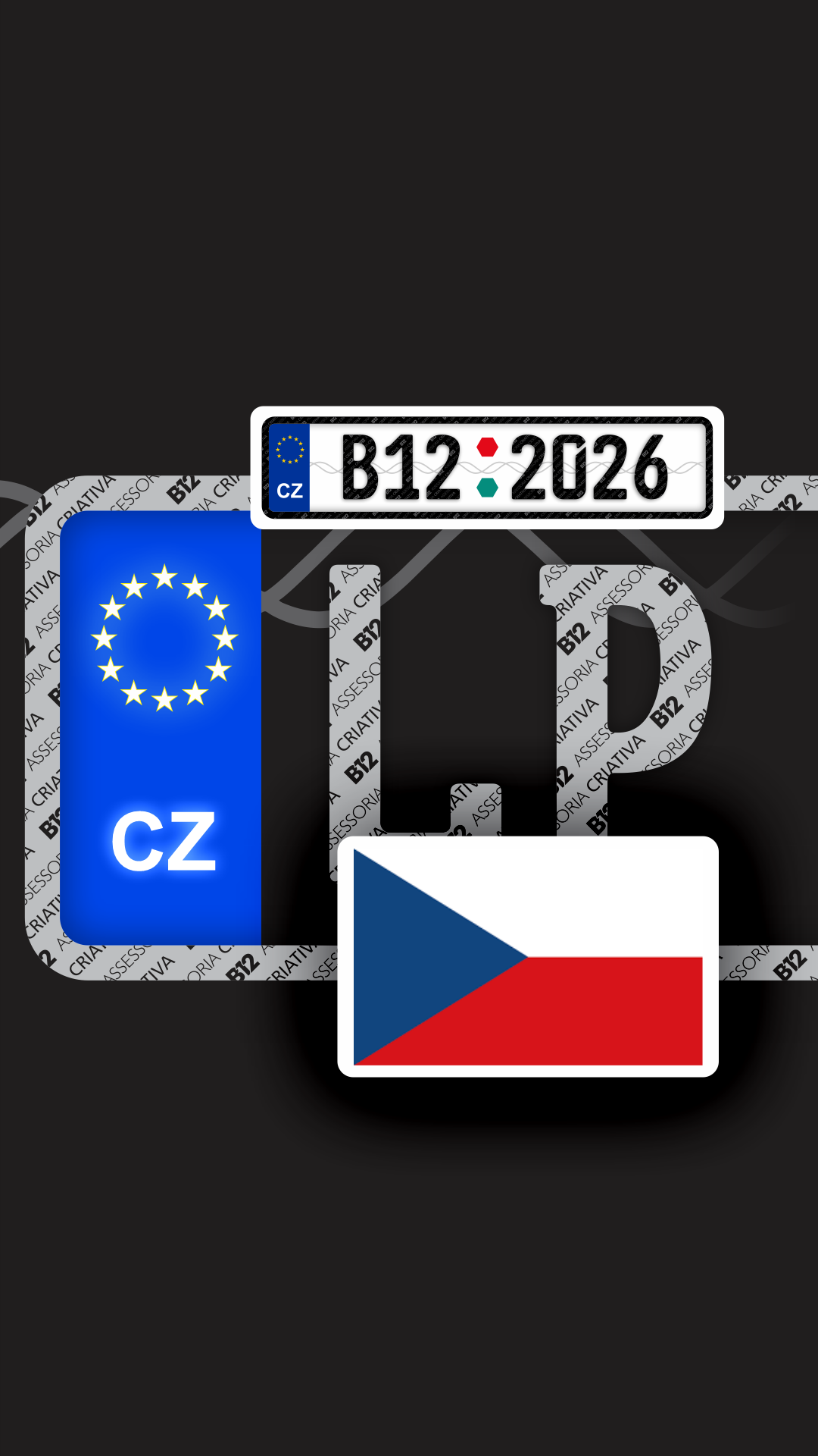 European Vehicle Registration Plate in Vector 100% accurate | Czech ...