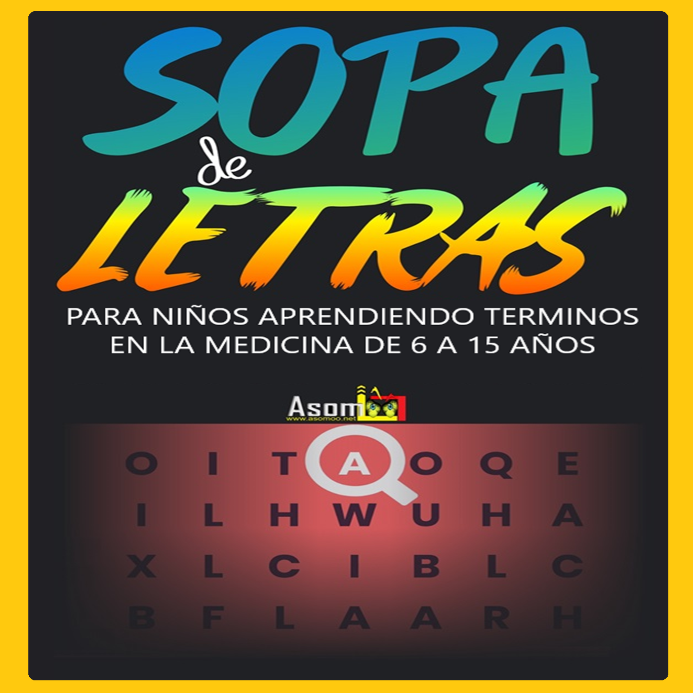 SOPA DE LETRAS PARA NIÑOS APRENDIENDO TERMINOS DE LA MEDICINA DE 6 ...