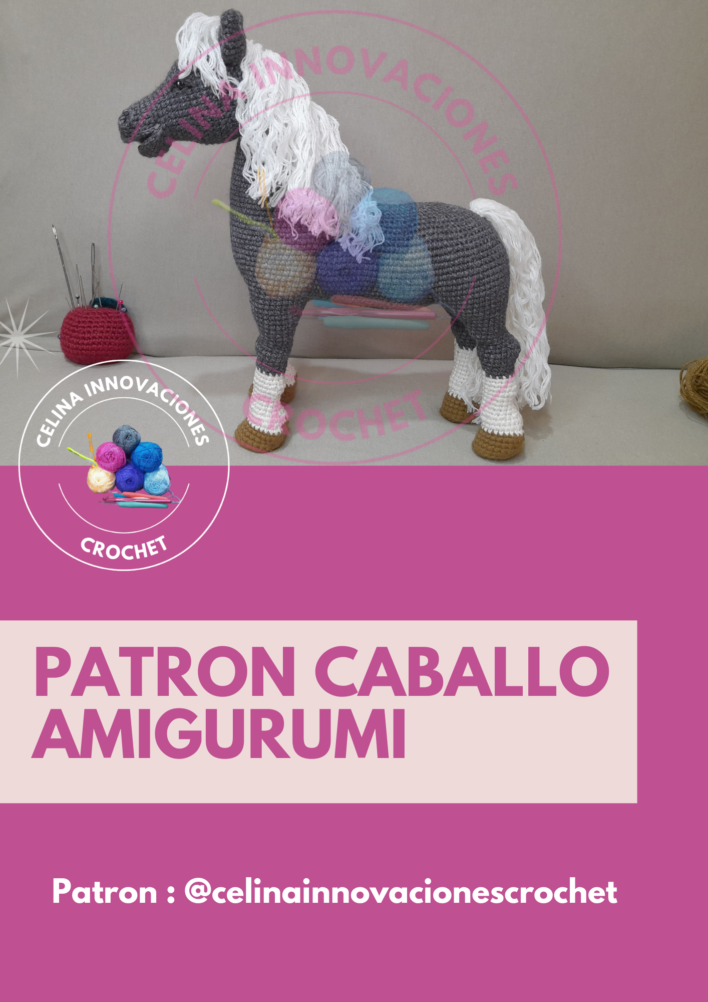 PATRON PDF caballo crochet hermoso amigurumi por Celina Innovaciones ...