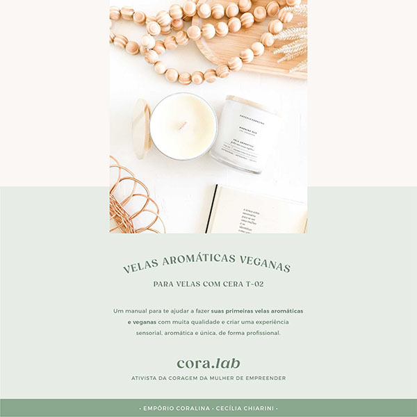 Velas Aromáticas Veganas: Como Fazer - Cora.Lab e Empório Coralina ...