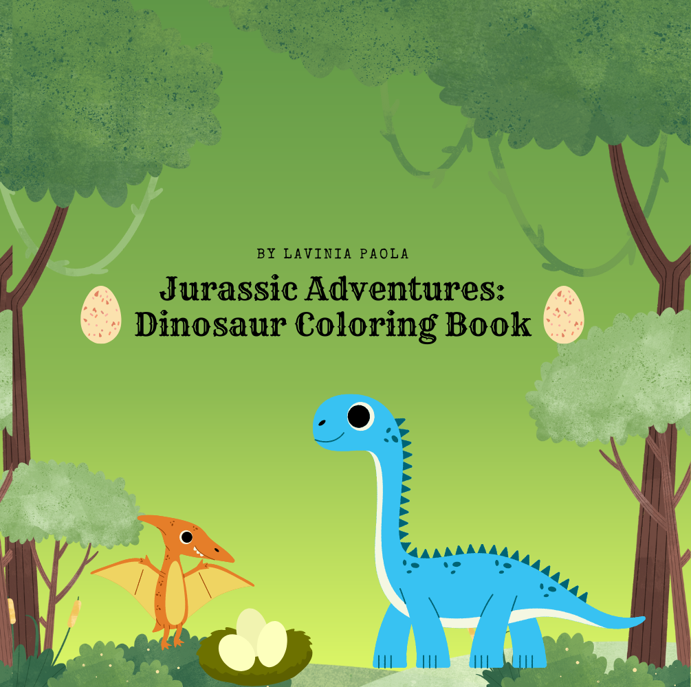 Jurassic Adventures: Dinosaur Coloring Book
