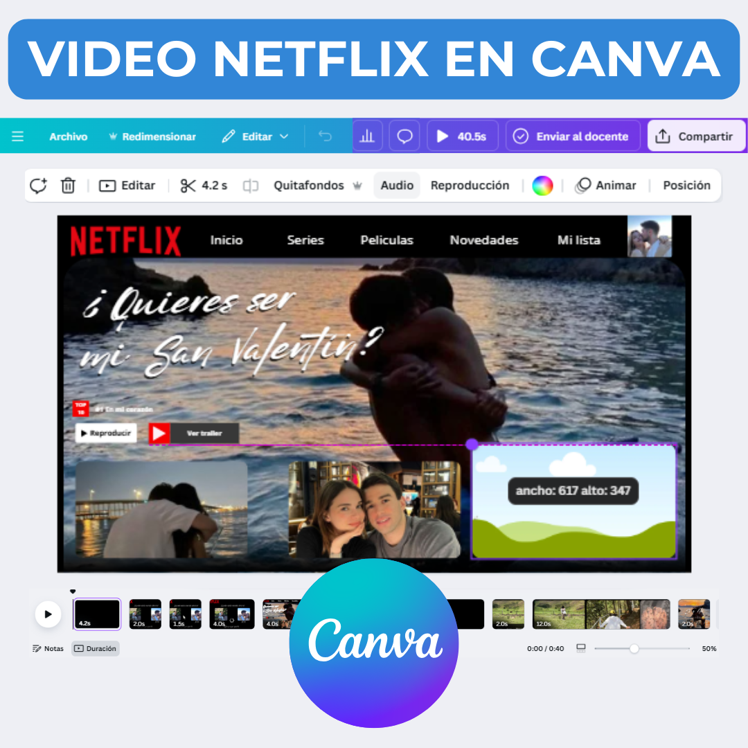PLANTILLA CANVA - VIDEO NETFLIX 🎥😍