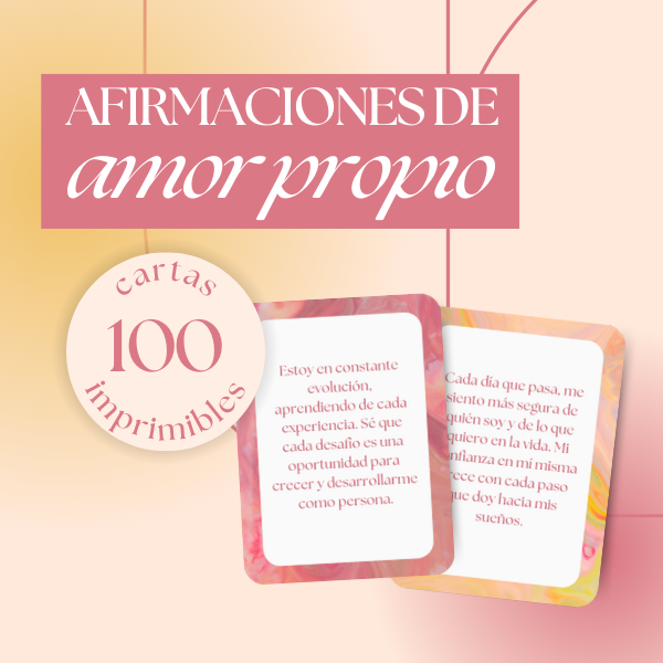 100 Afirmaciones de Amor Propio - Cartas Imprimibles - Chica Manife...