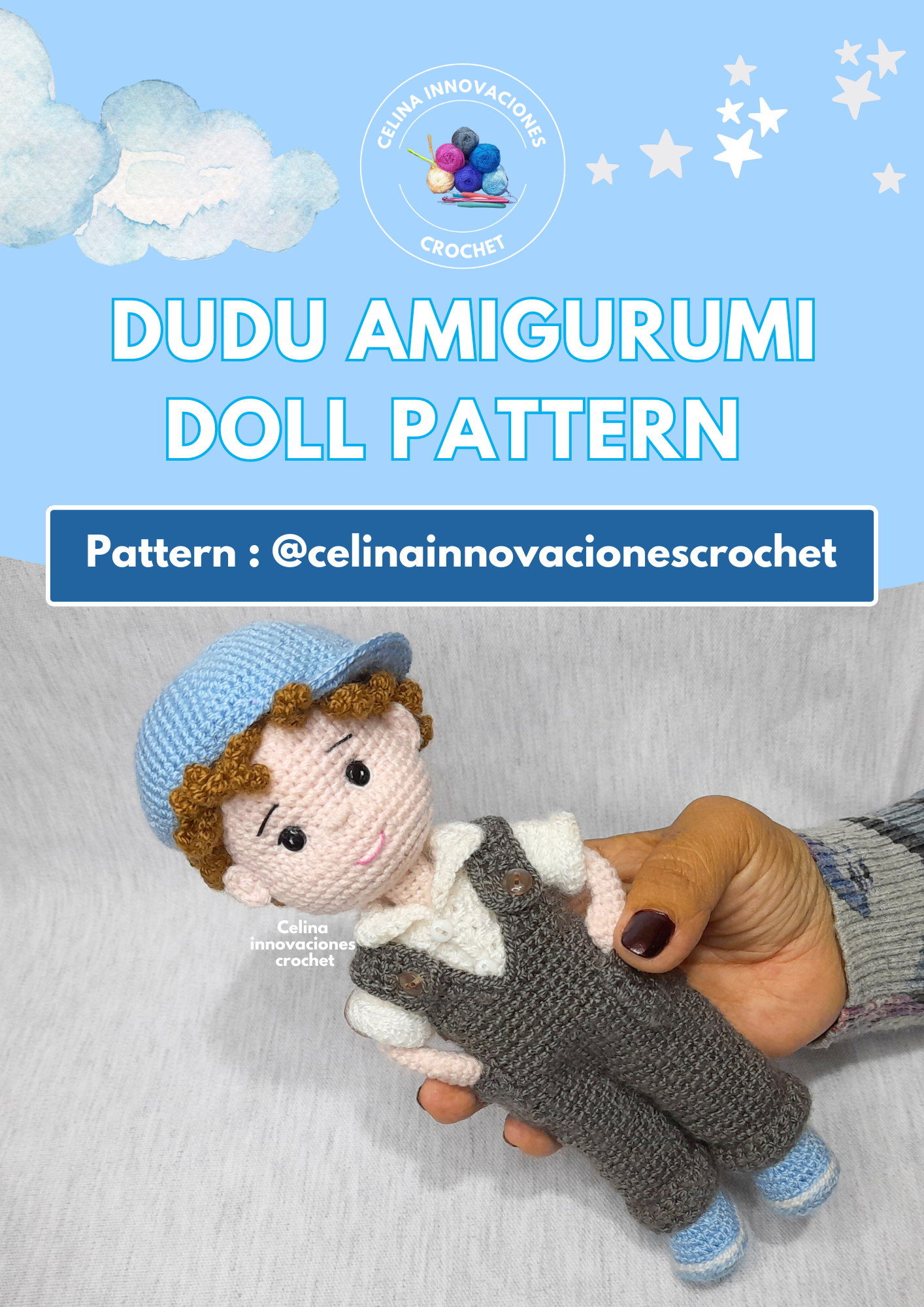 PDF AMIGURUMI DUDU DOLL PATTERN by Celina innovations crochet