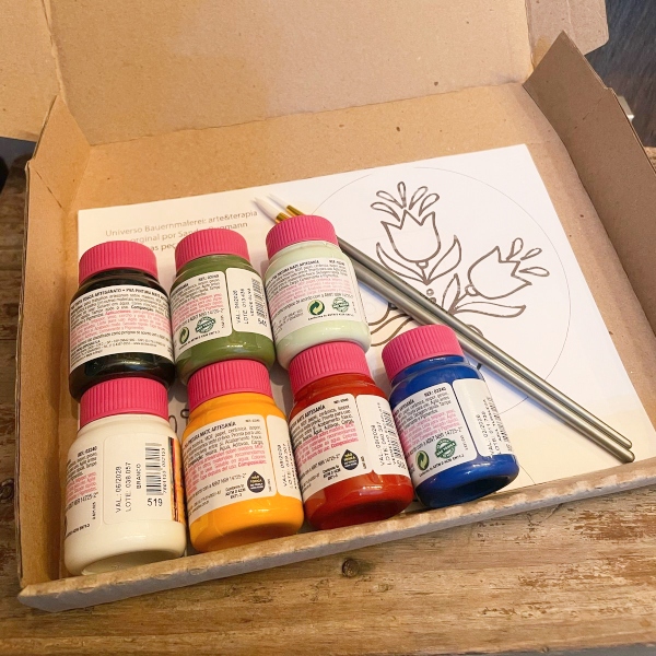 KIT para Bauernmalerei - primeiras vírgulas - Atelier CRiações em f...