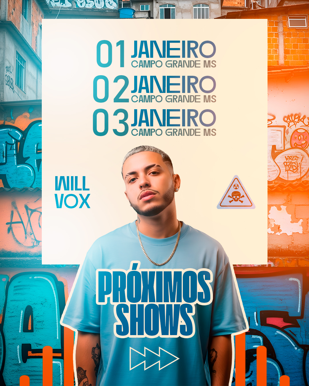 FLYER EVENTO AGENDA PRÓXIMOS SHOWS PSD FEED 26 - Jhonny Mamedio | H...