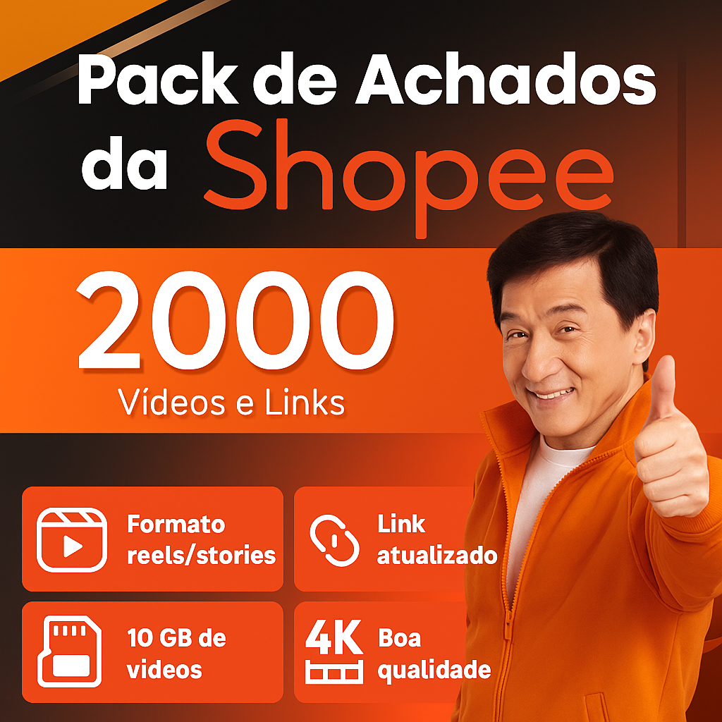 Pack de Vídeos SHOPEE I +2000 vídeos prontos + links para copiar e ...