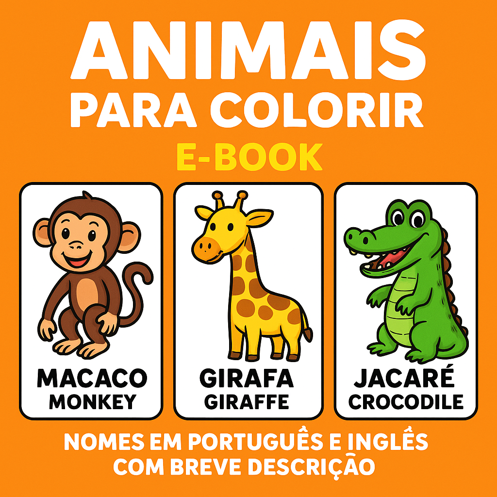 Mundo Encantado dos Animais para Colorir | Hotmart