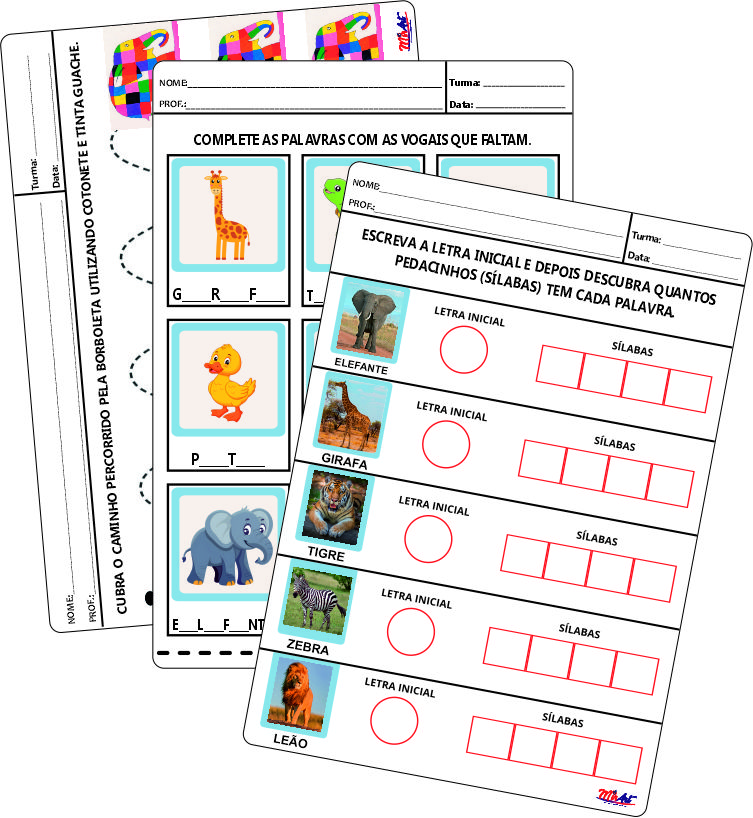 Sequência Didática ''Elmer, o Elefante Xadrez'' - Mirart Personaliz...