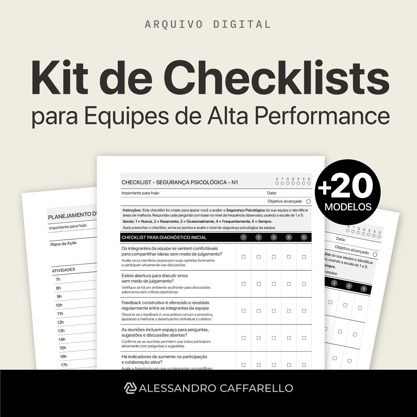 Kit de Checklists para Equipes de Alta Performance - A M CAFFARELLO...