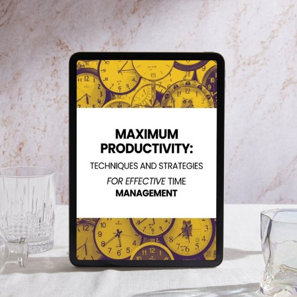 Maximum Productivity: Techniques and Strategies for Effective Time ...