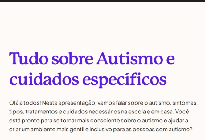 Tudo sobre Autismo e cuidados específicos - Benevolência Jóia Jones...